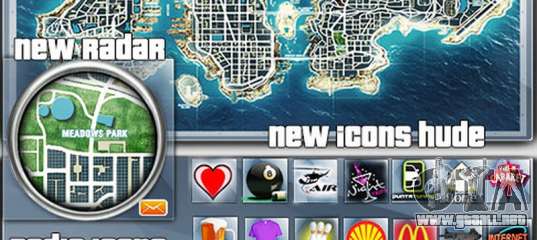 Map-Radar-HUD Pack para GTA 4