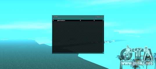SampGUI Aqua para GTA San Andreas