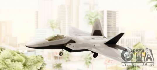 Lockheed Martin F-22 Raptor para GTA San Andreas