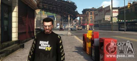 GTA IV Sweater and Hairstyle para GTA 4
