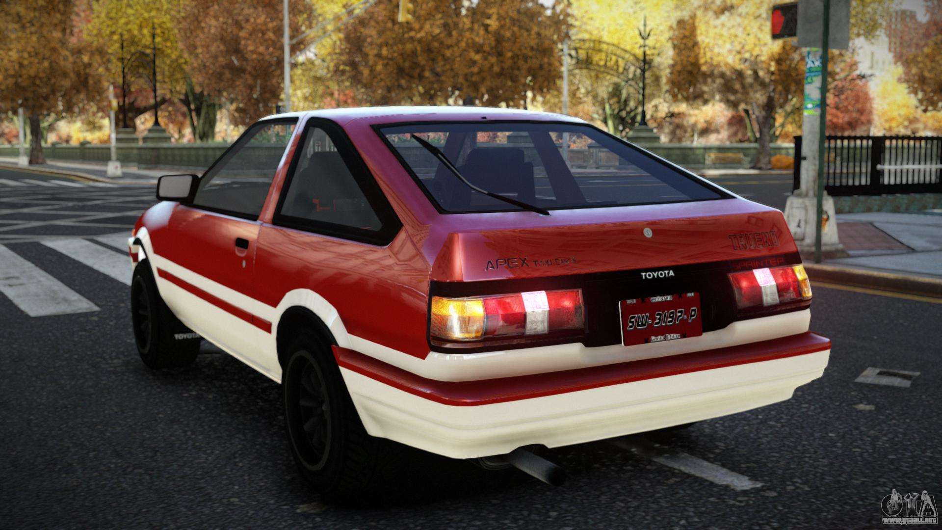 Toyota AE86 Festyhu para GTA 4